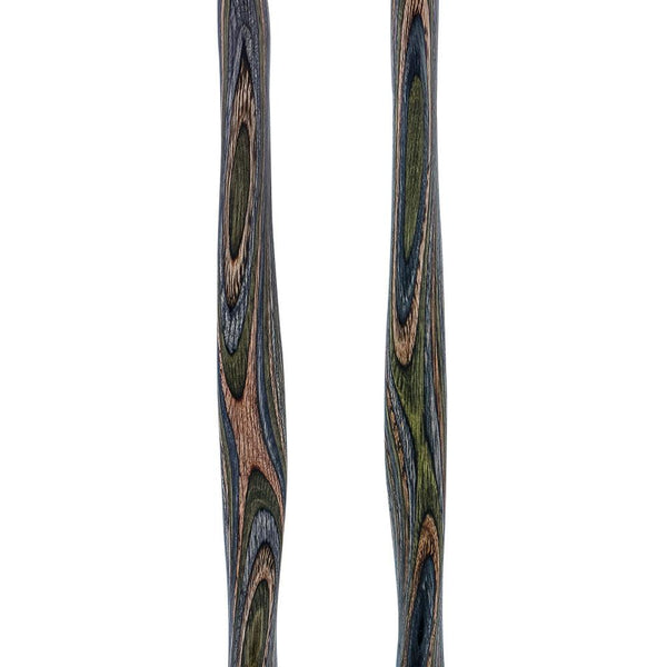 USA-Made Twisted Camo Cane: Stylish Colorwood Laminate
