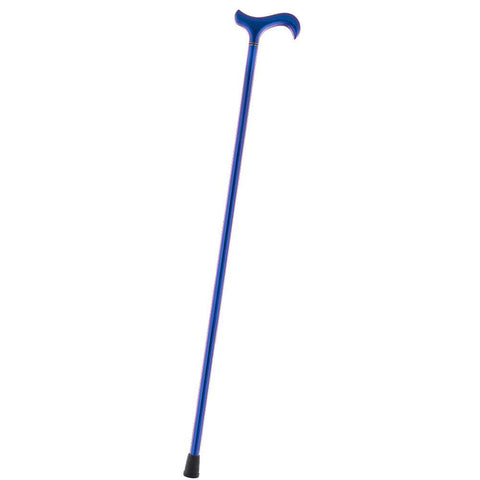Color Changing Metallic Blue Derby Carbon Fiber Walking Cane