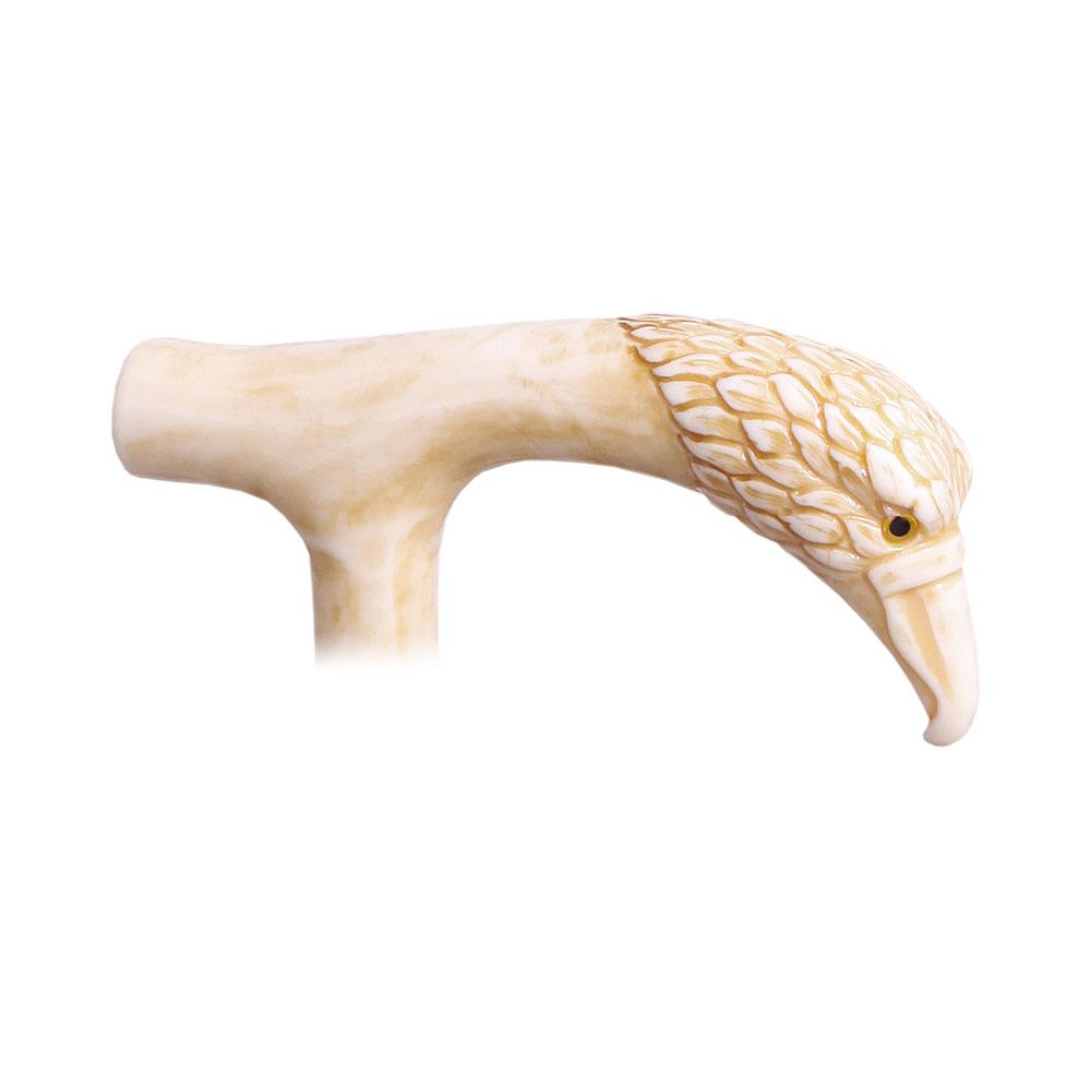 Fritz Eagle Faux Ivory Handle Italian Handle Cane w/ Custom Shaft