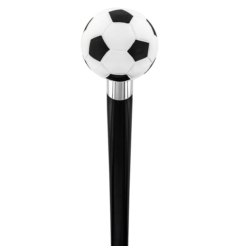 Soccer Ball Walking Cane with Custom Shaft and Collar