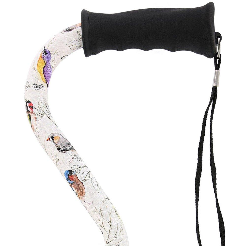 Watercolor Bird Offset Cane