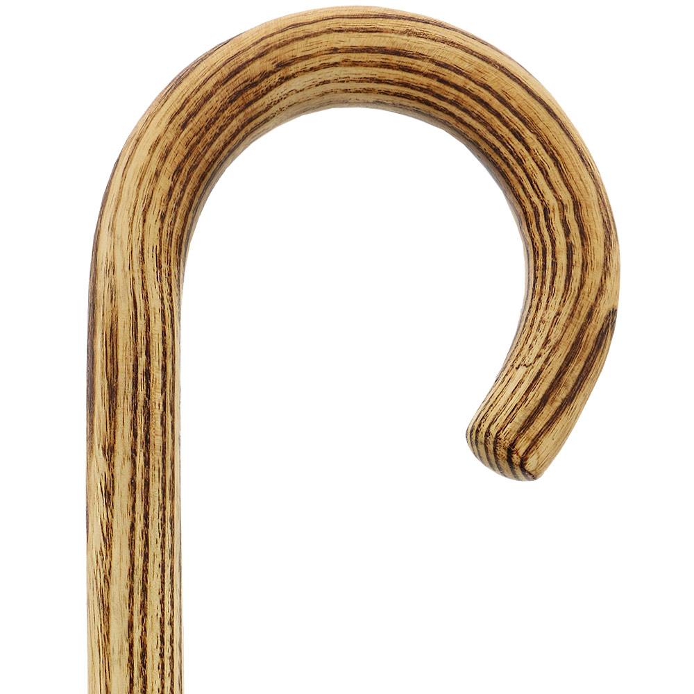 Acacia wood natural crook cane