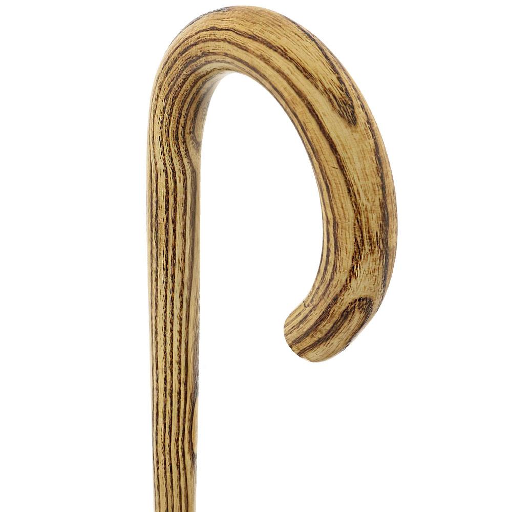 Acacia wood natural crook cane