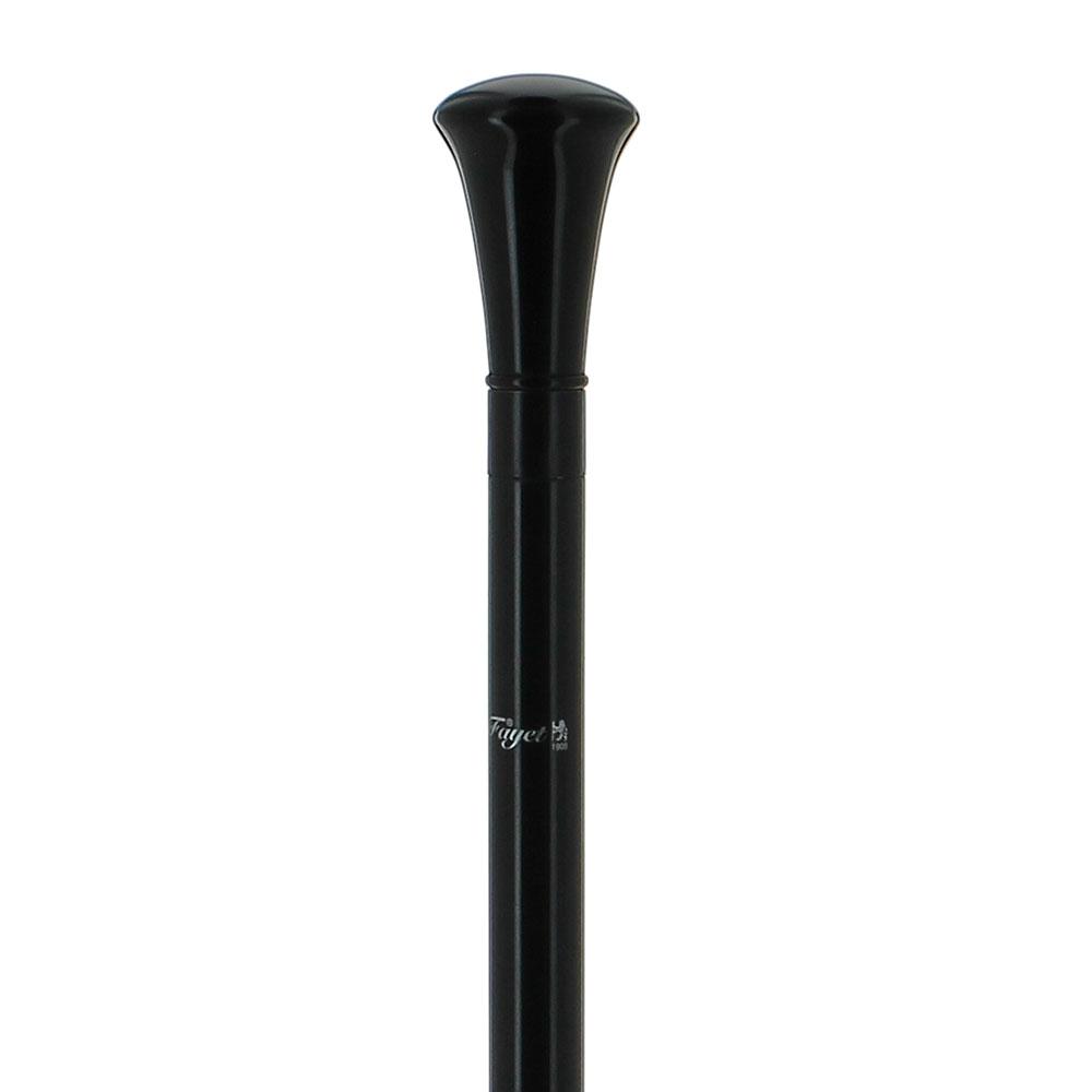 Sleek Flask Tippling Stick with Black Knob and Carbon Shaft