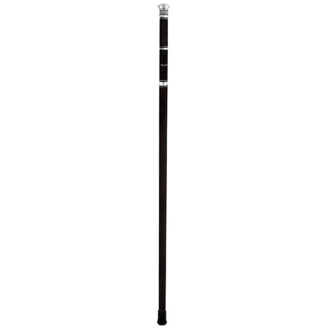 Sophisticated Flask Tippling Stick with Silver Plated Knob & Ebony Wood ...