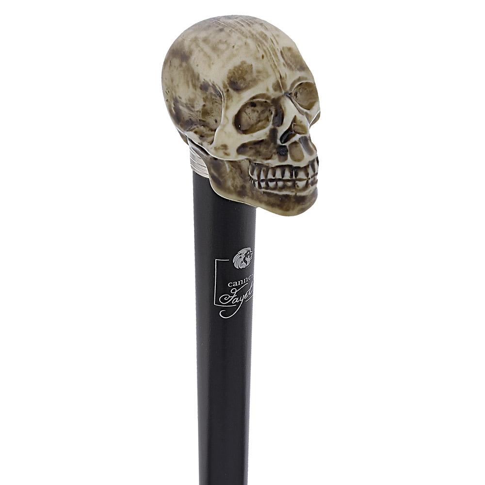 Unique Bone Skull Handle Sword Walking Stick with Carbon Fiber Shaft