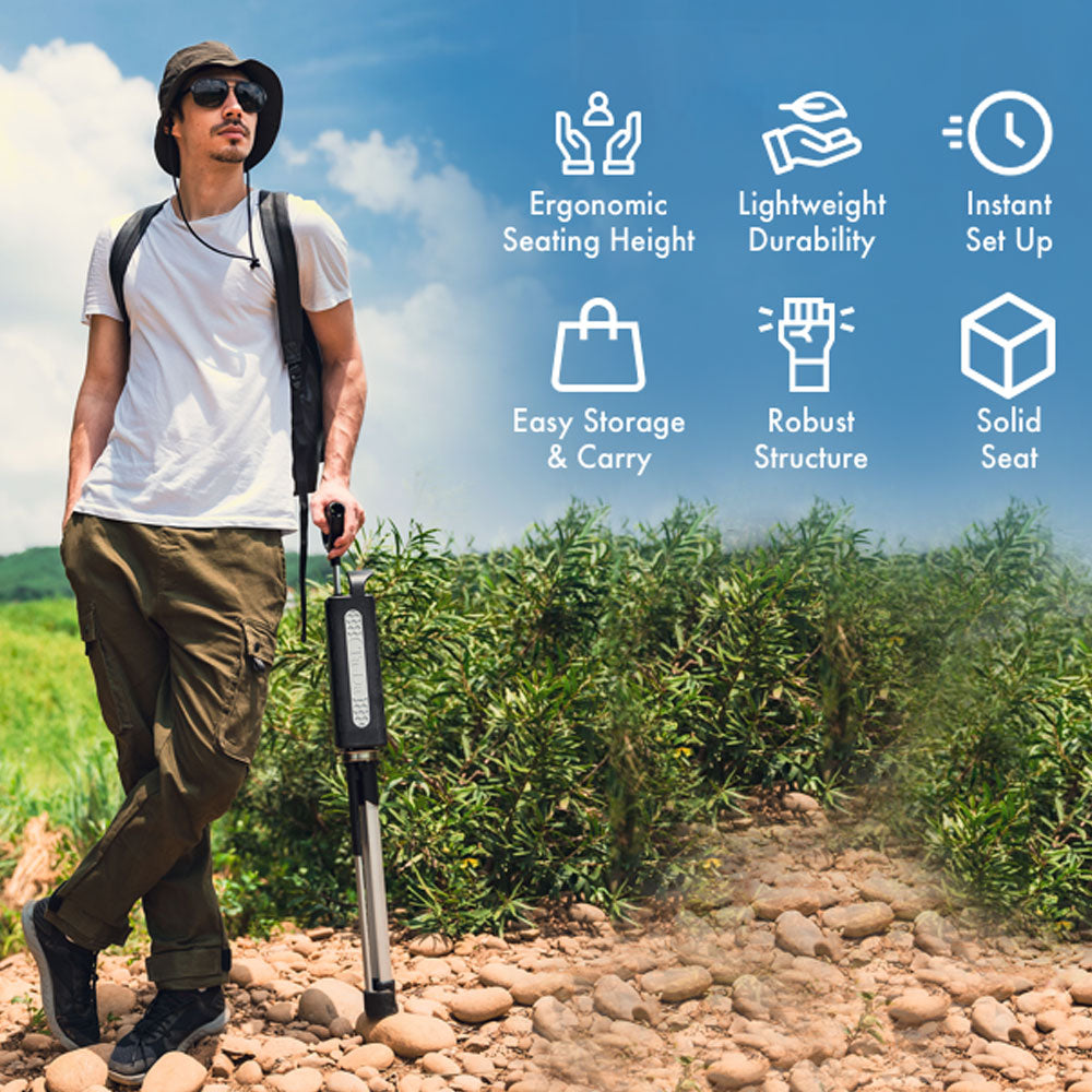 Ta-Da! Lightweight Seat Cane with Automatic Opening - Best Quality