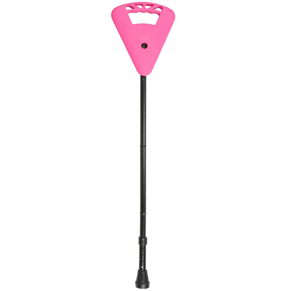 Flipstick Straight Folding Adjustable Seat Cane in Pink with Pink Bag