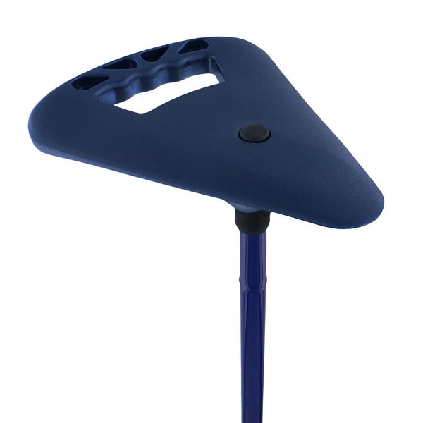 Flipstick Straight Folding Seat Cane Blue w/ Blue Bag