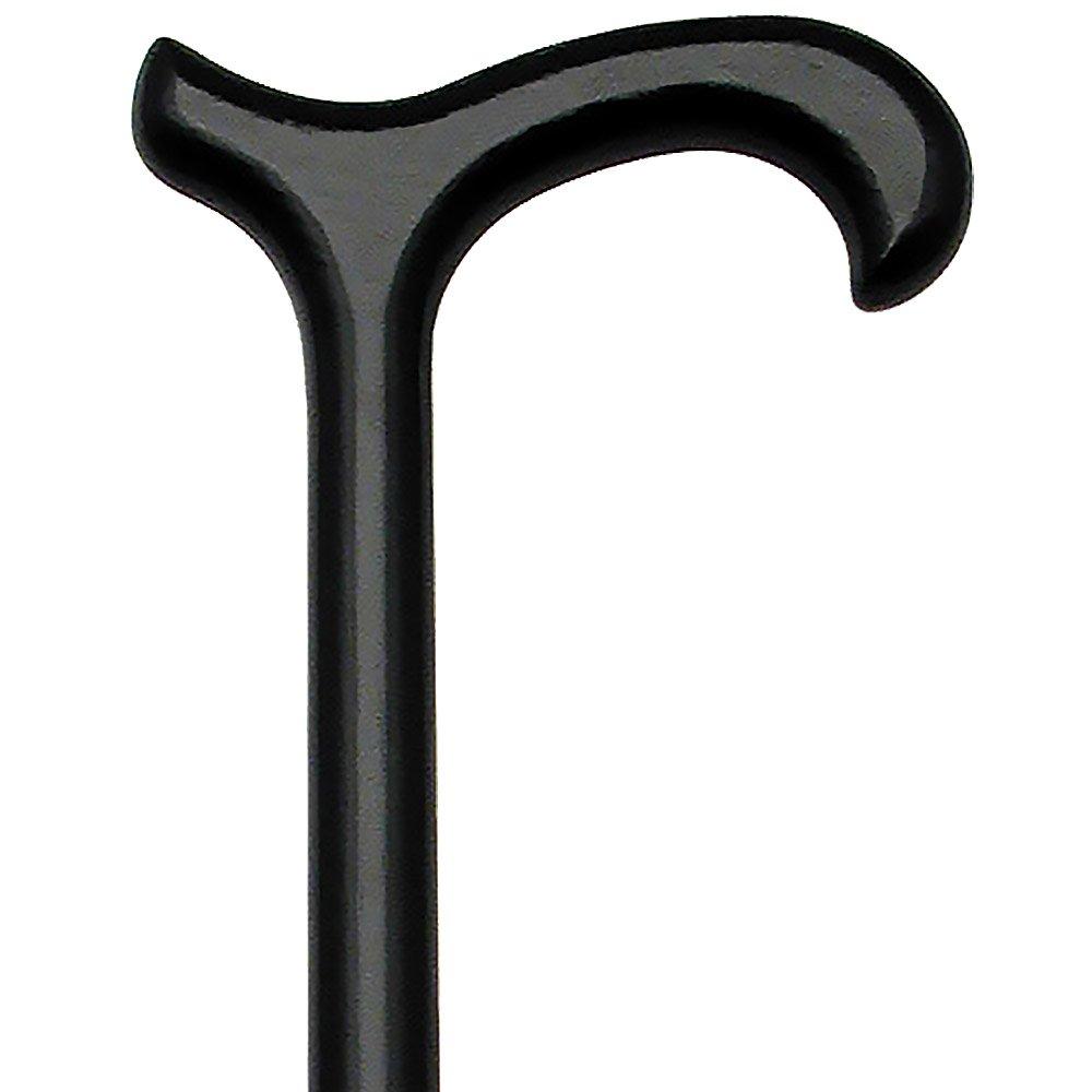 Elegant Black Derby Walking Cane: Beechwood