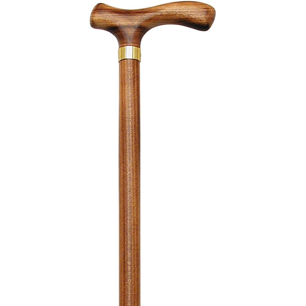 Scorched Fritz Walking Cane: Beechwood Shaft Design