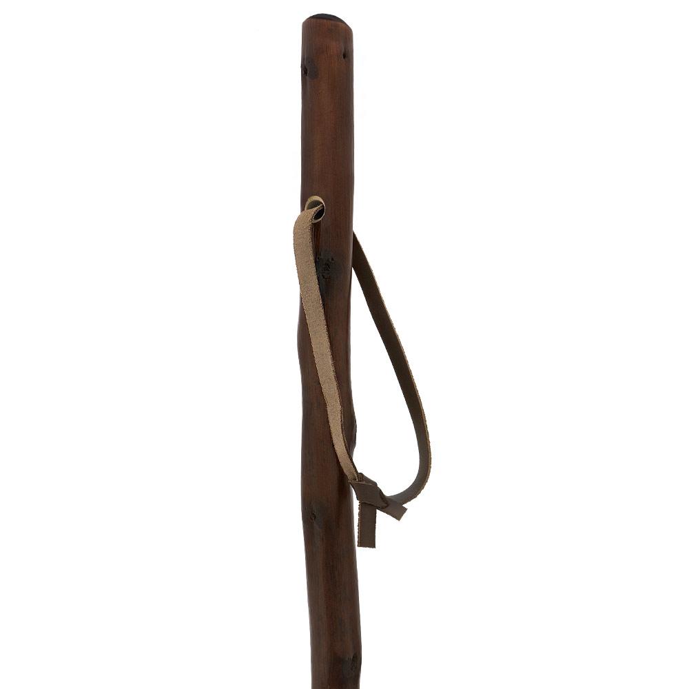 Chestnut Hiking Staff, Stained Shaft, Combi Tip