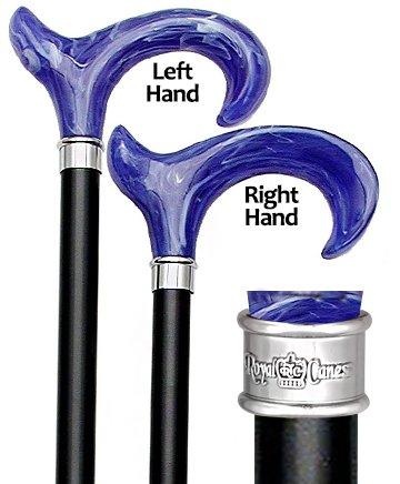 Blue Ice: Ergonomic Cane with Translucent Acrylic Handle
