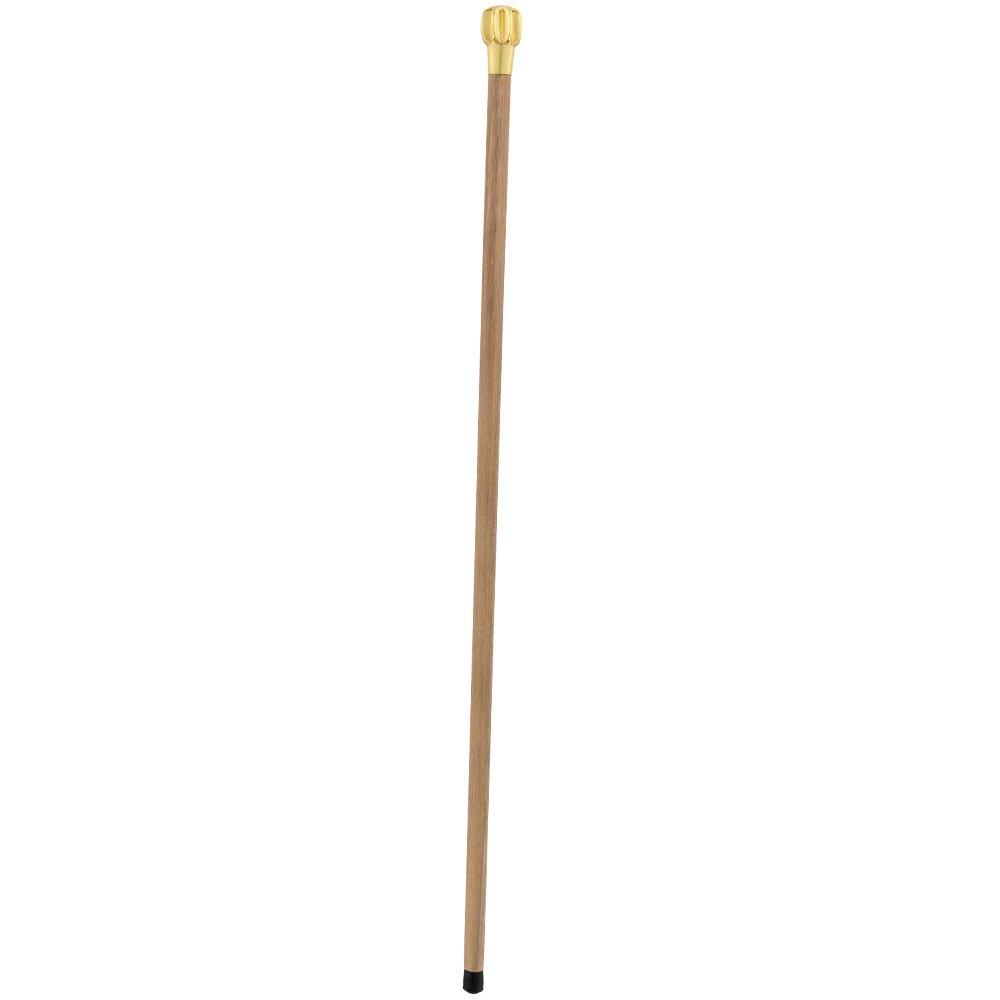 The Persuader: Elegant Brass Knob Mace Cane for Defense