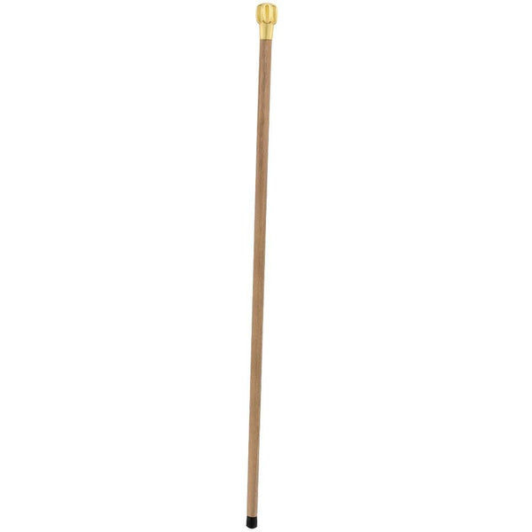 The Persuader: Elegant Brass Knob Mace Cane for Defense