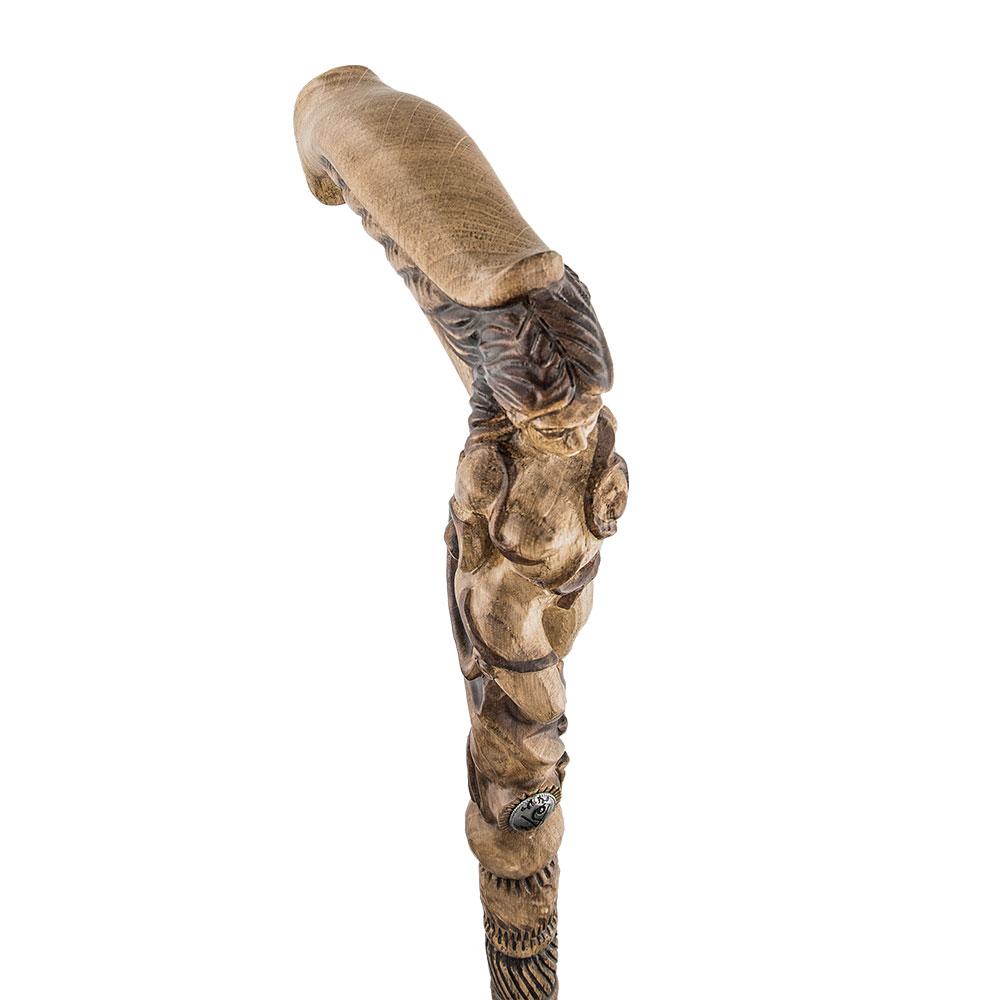 Sculpted Ships Lady Figurehead Walking Cane