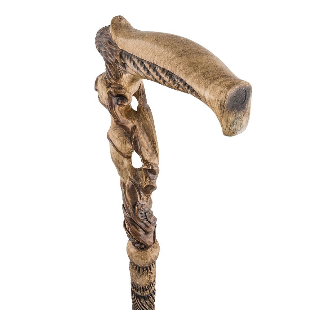 Sculpted Ships Lady Figurehead Walking Cane