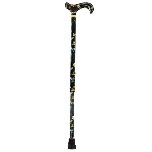 Flight of the Hummingbird Designer Derby Adjustable Walking Cane