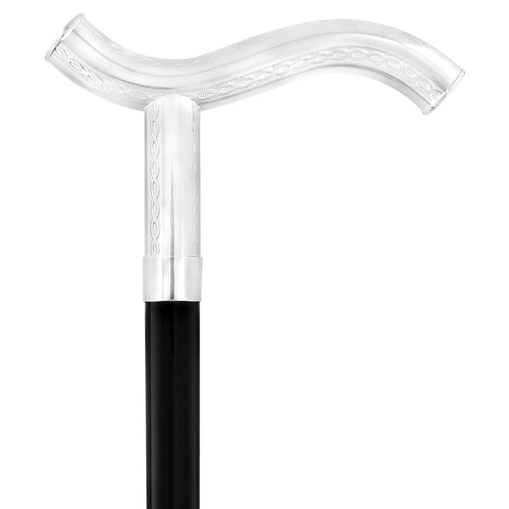 Italian Luxury: 'Harmoniously Poised' Cane, In 925r Silver