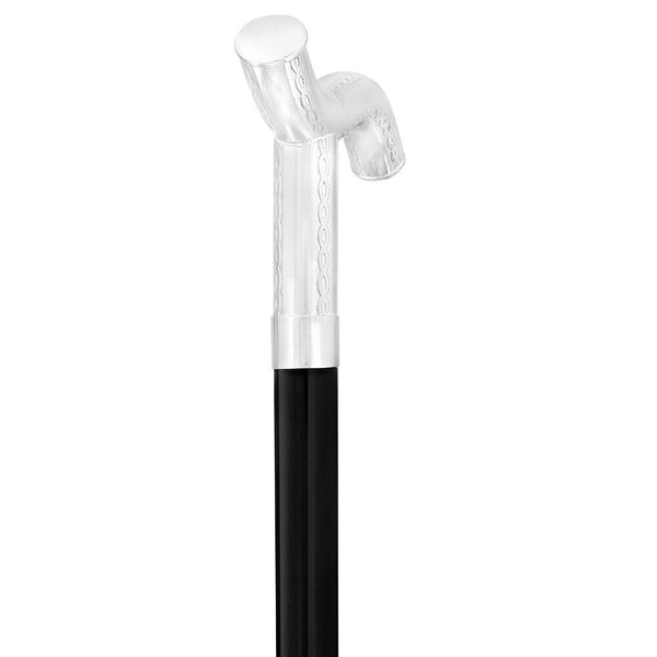 Italian Luxury: 'Harmoniously Poised' Cane, In 925r Silver