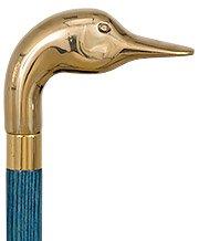 Brass Goose Handle Walking Cane w/ Custom Color Stained Ash Shaft