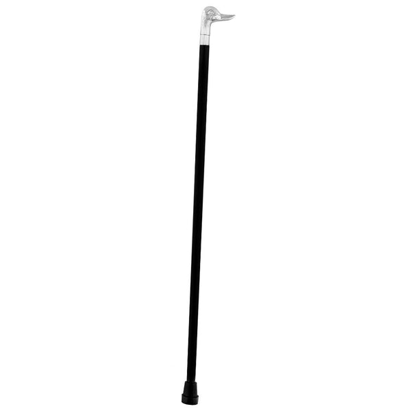 Chrome Plated Duck Handle Walking Cane w/ Custom Shaft and Collar