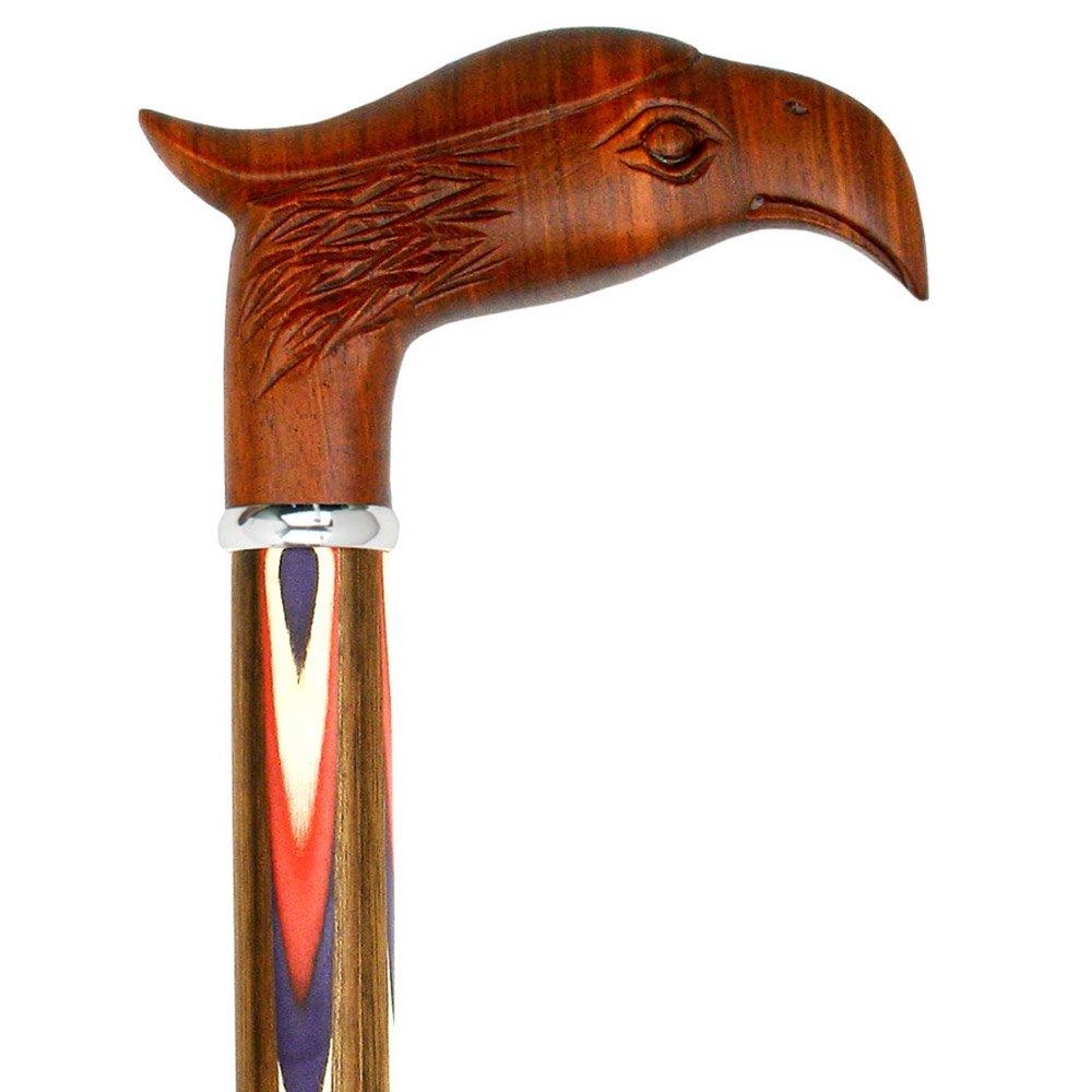 Copy of Colors Don't Run Eagle Handle Walking Cane With Inlaid