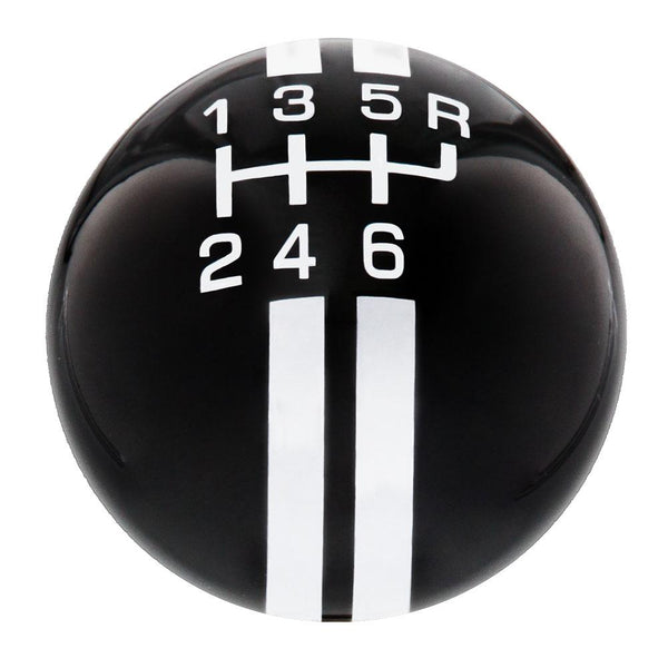 Black & Gray Rally Shift Round Knob Cane w/ Custom Color Ash Shaft