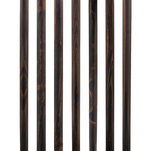 Luxury Derby Cane: Radiant Genuine Ebony Wood, Pewter Gold Collar