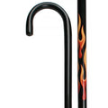 Dr. House's Exact Replica: Flame Tourist Cane - Black Beechwood
