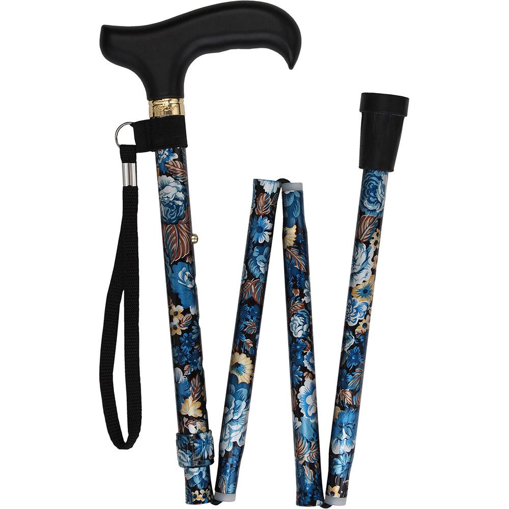 Evening Splendor: Designer Pattern Adjustable Folding Cane