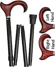 Scratch & Dent Left hand Mahogany Maple Ergonomic Walking Cane w/