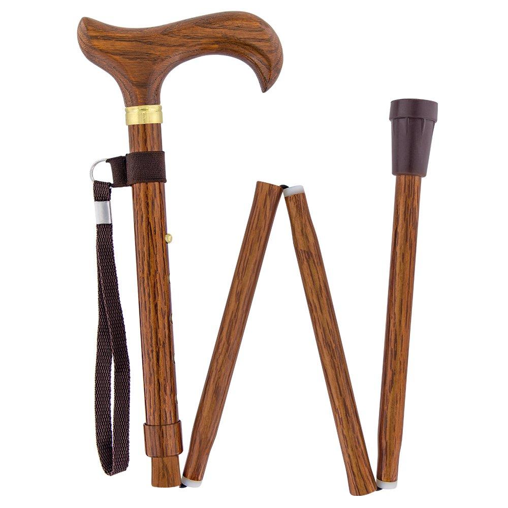 Realistic Wood: Adjustable Cane w/ Wooden Handle