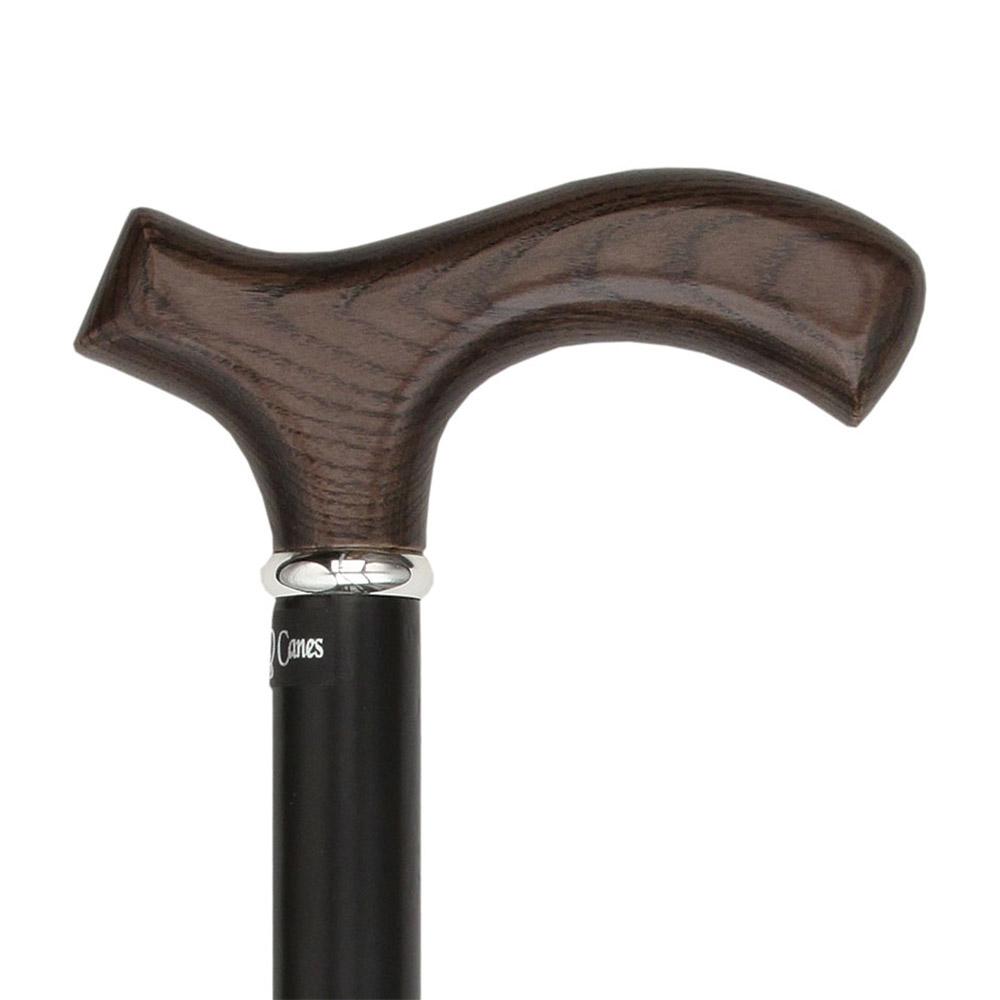Scratch & Dent Black Ash Fritz Walking Cane With Black Beechwood