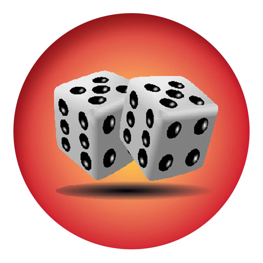 Elegant Dice Knob Walking Stick with Black Beechwood Shaft