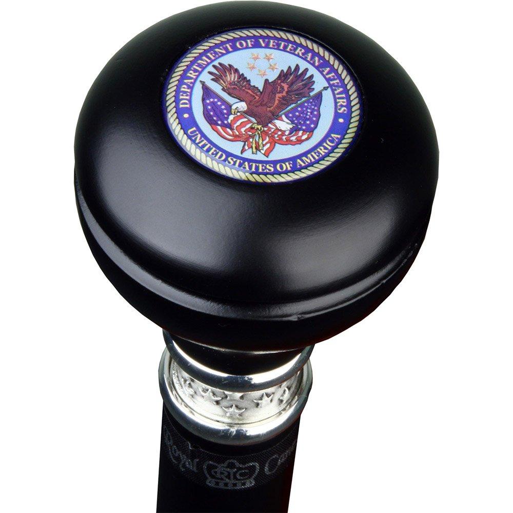 Veterans of War Knob Stick: Large Knob, Pewter Collar