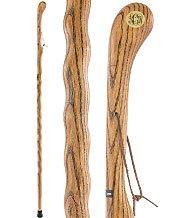 Brown Ash Riverbend Hiking Staff: Customizable with Engraving