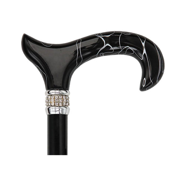 Rhinestone Pearlz Adjustable Orthopedic Folding Cane