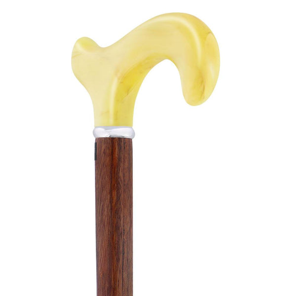 Scratch & Dent Lemon Ice Derby Walking Cane With Genuine Rosewood