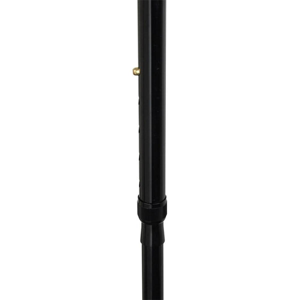 Luxury Chrome Derby Cane - Foldable, Adjustable Shaft