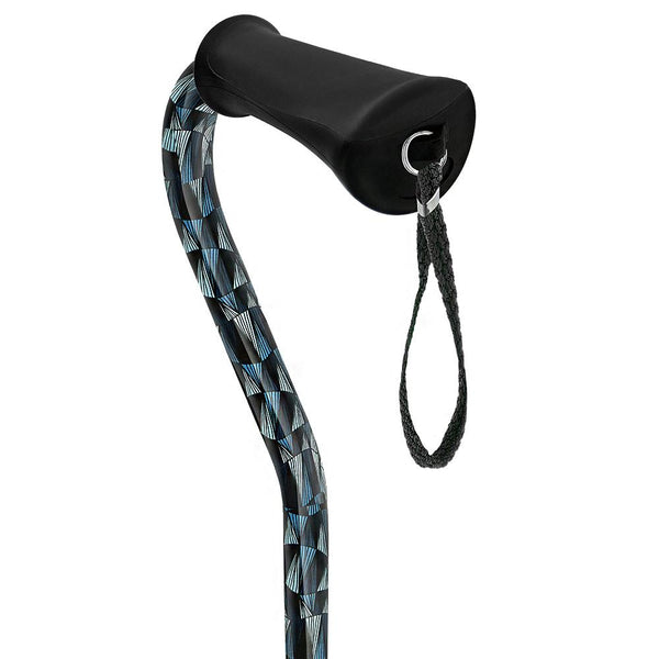 Blue Reflections Aluminum Convertible Quad Base Walking Cane