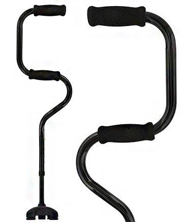 EZ Get-Up From Seat Cane: Extra Grip w/ SafeTBase Tip