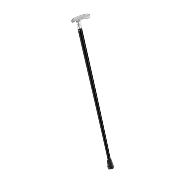 Golf Enthusiast's Chrome Plated Putter Cane: Beechwood Shaft