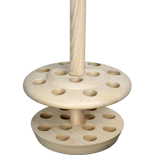 Unique Design Floor Cane Stand: Showcases Handles, Ash Wood