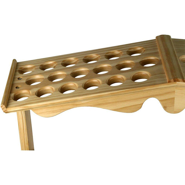 Premium Wood Large Walking Cane Stand, Pine Wood - Holds 36