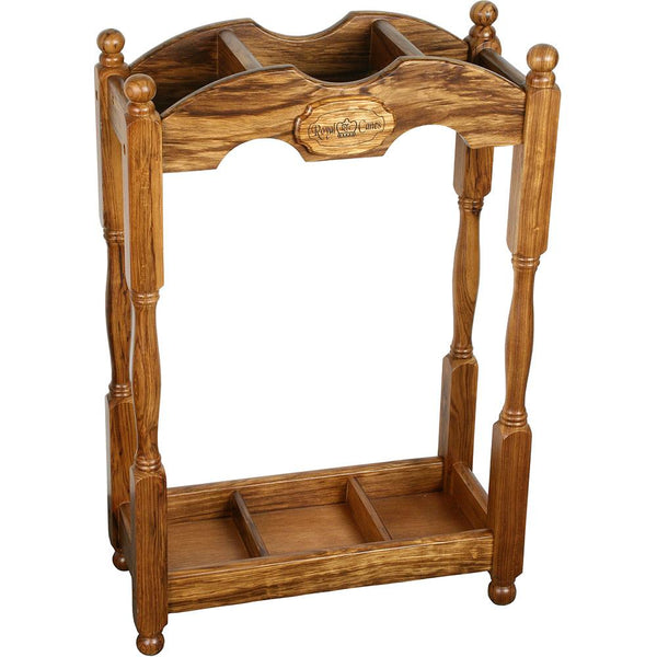 Luxury Square Cane Stand: Unique Design in Exotic Ovangkol Wood