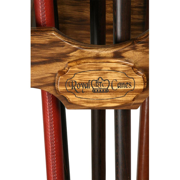 Luxury Square Cane Stand: Unique Design in Exotic Ovangkol Wood