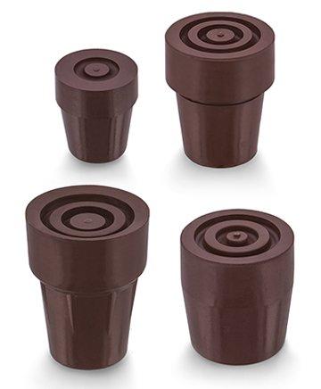 Durable Brown Steel Inserted Cane Rubber Tip