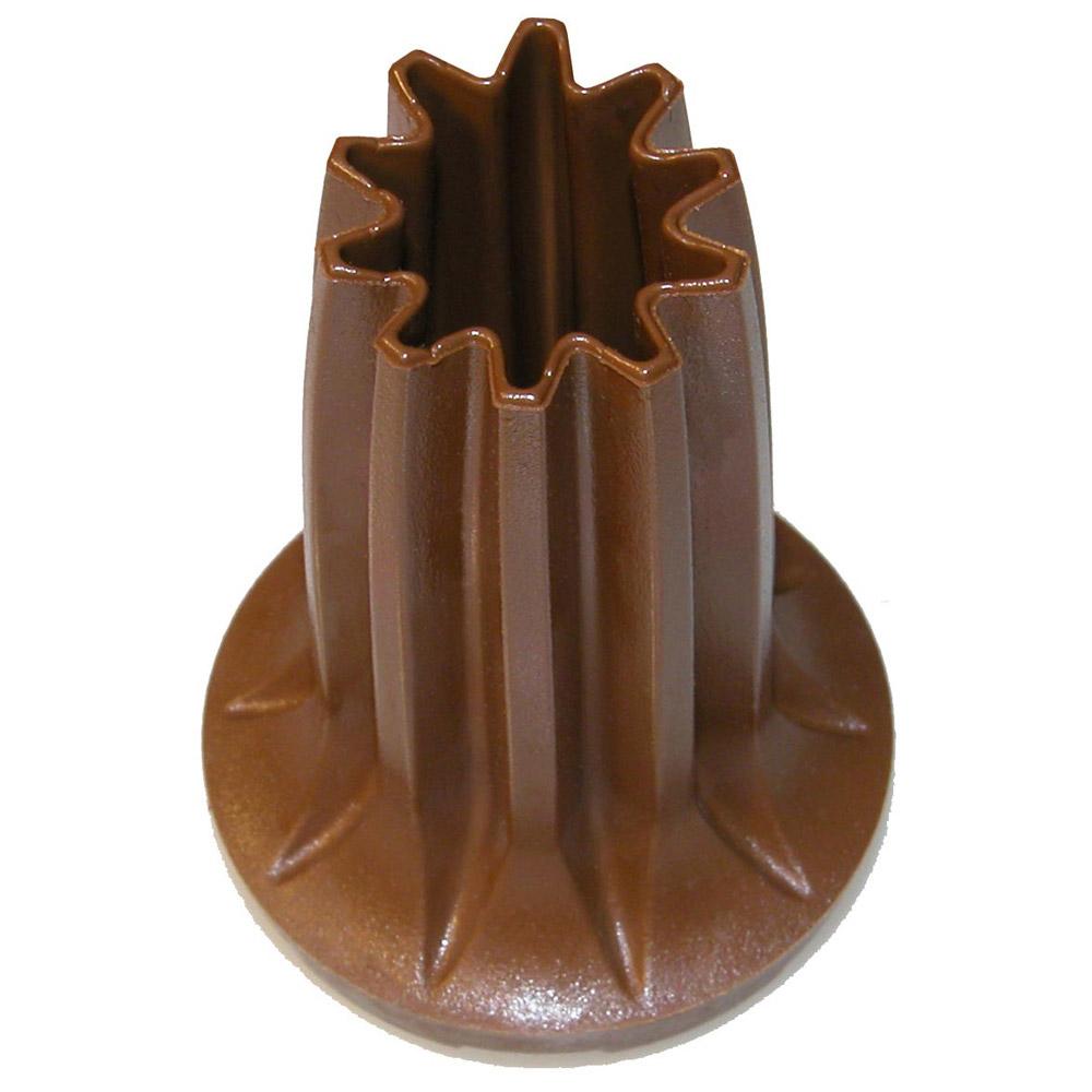 Non-Marking, Superior Expanding Cane Tip: Durable Brown