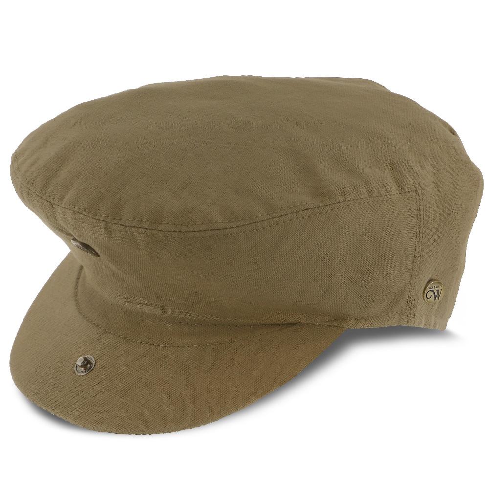 Get The Sportsman Tan Linen Ivy Cap by Walrus Hats - Best Quality